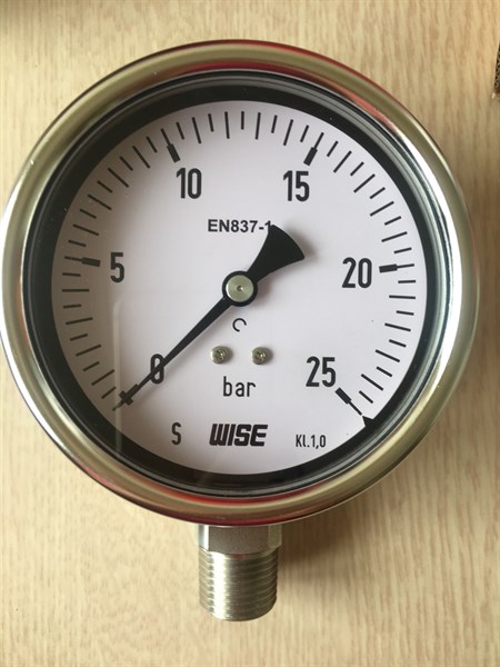 Đồng hồ áp suất WISE P252 ( inox toàn bộ)
